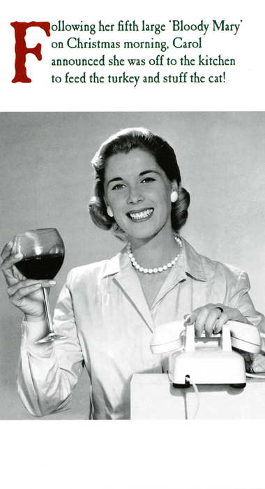 Funny Christmas cards Emotional Rescue Feed the turkey and stuff the ...