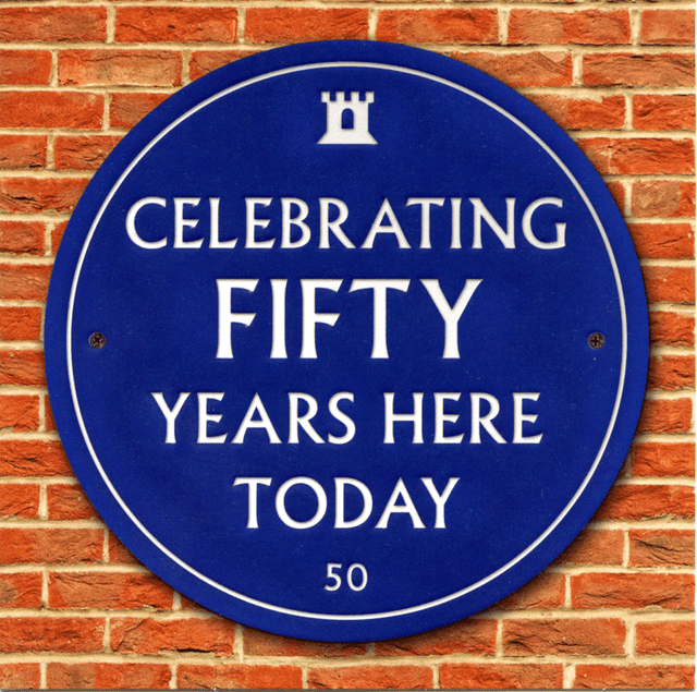 Funny 50th birthday card by Heritage - Celebrating fifty – Comedy Card ...