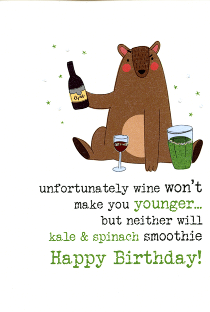 Funny birthday card by Dandelion - Kale and Spinach – Comedy Card Company