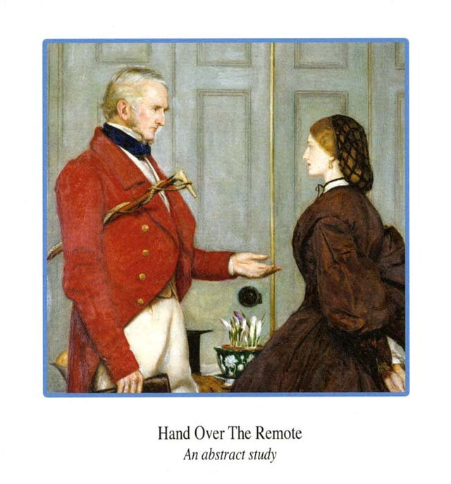 Funny birthday card by FOLX - Hand over remote – Comedy Card Company