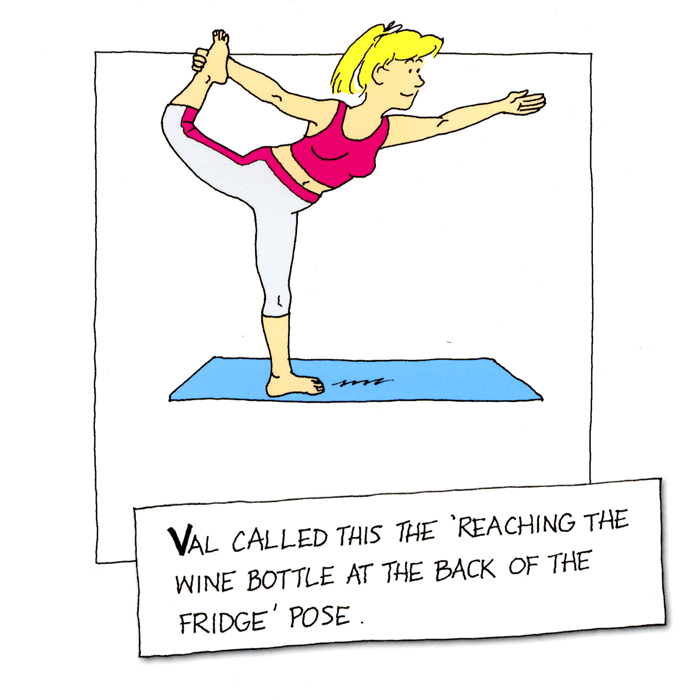 Humorous birthday card - Norbert & Val - Reaching wine bottle – Comedy ...