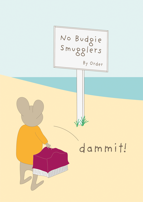 Funny greeting card - Budgie Smuggler - Comedy Card Co – Comedy Card ...