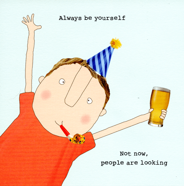 Funny card by Rosie Made a Thing - People are looking – Comedy Card Company