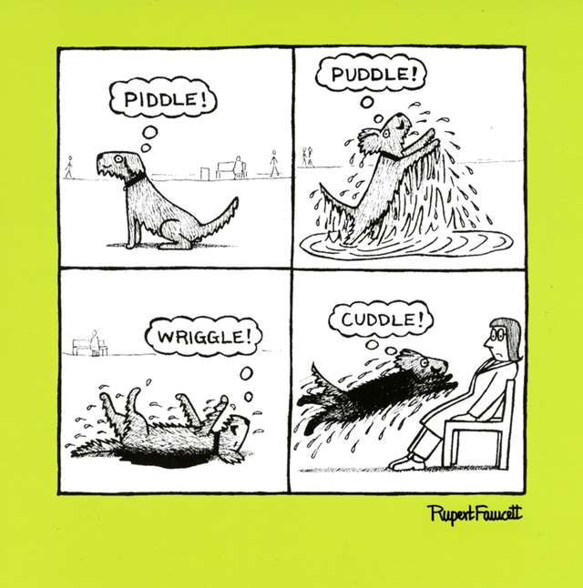 Funny card about dogs - Piddle, Puddle, Cuddle – Comedy Card Company
