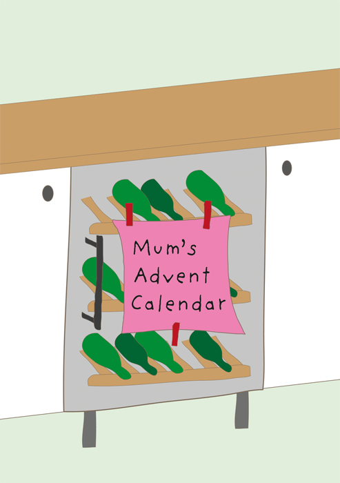 Funny Christmas card - Mum's advent calendar – Comedy Card Company