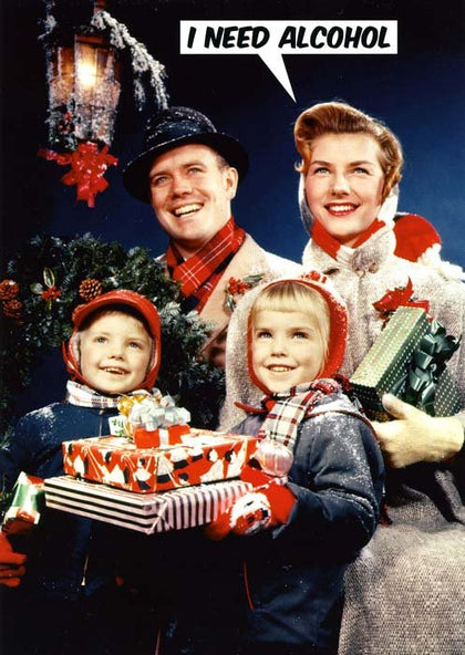 Funny card - Christmas - Need alcohol - Dean Morris – Comedy Card Company