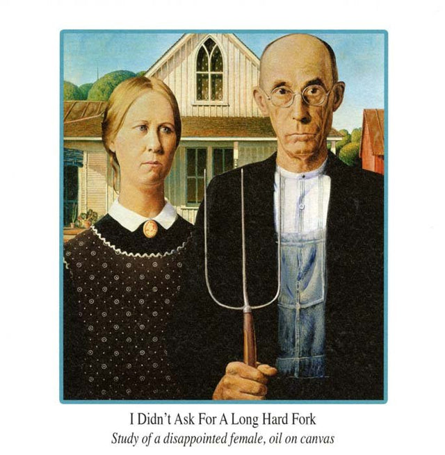 Funny greeting card by FOLX - Long Hard Fork – Comedy Card Company