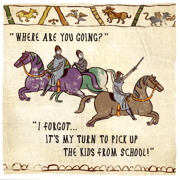 Funny greeting card by Hysterical Heritage - Pick up Kids – Comedy Card ...