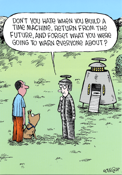 Funny greeting card by Speed Bump - Time Machine – Comedy Card Company