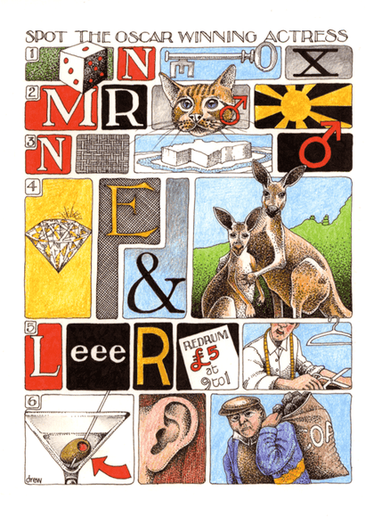 Simon Drew Greeting Card - Spot the Actress – Comedy Card Company