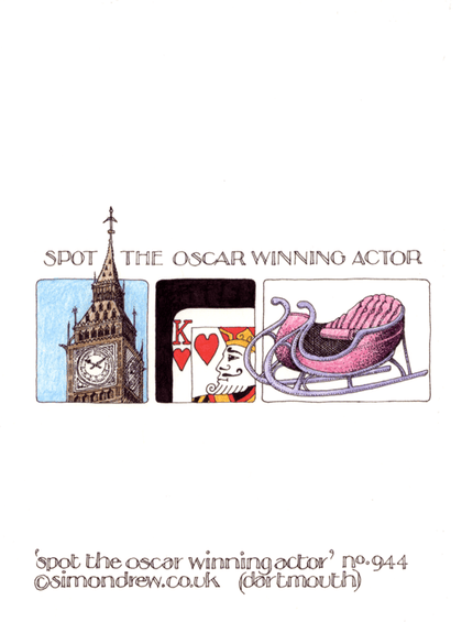 Simon Drew card - Spot the Oscar Winning Actor – Comedy Card Company
