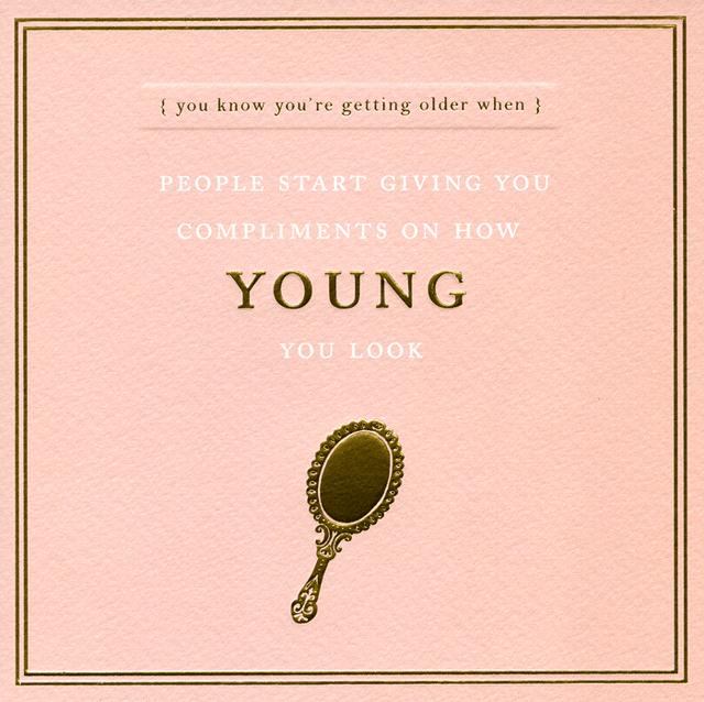 Birthday Card Great British Card Company Compliments on how young you ...