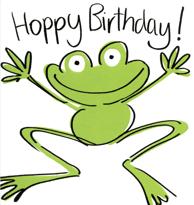 Birthday card by Shiny Happy - Frog – Comedy Card Company