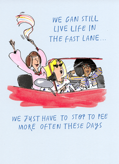 Funny birthday card - Life in the fast lane – Comedy Card Company