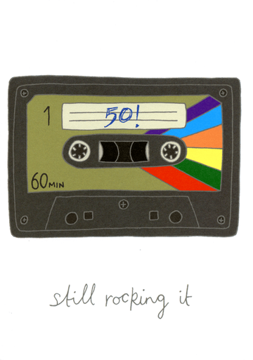 Birthday Card You've got Pen on your Face 50th - Still rocking Comedy ...