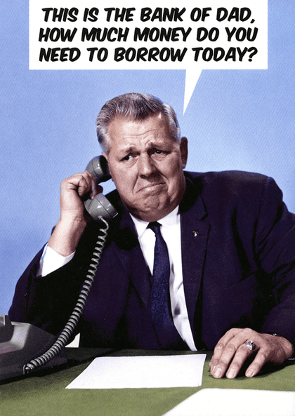 Funny Cards Dean Morris Bank of Dad Comedy Card Company