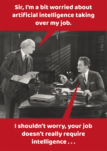 Funny card by Comedy Card Company - Artificial Intelligence