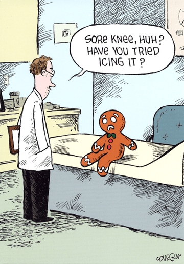 Funny greeting card by Speed Bump - Gingerbread man – Comedy Card Company