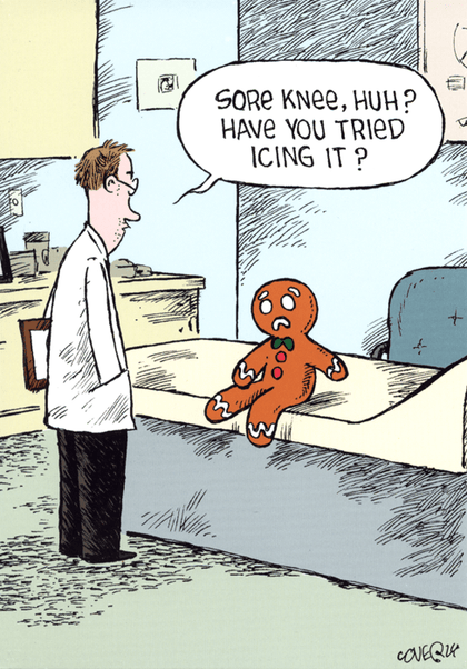 Funny greeting card by Speed Bump - Gingerbread man – Comedy Card Company