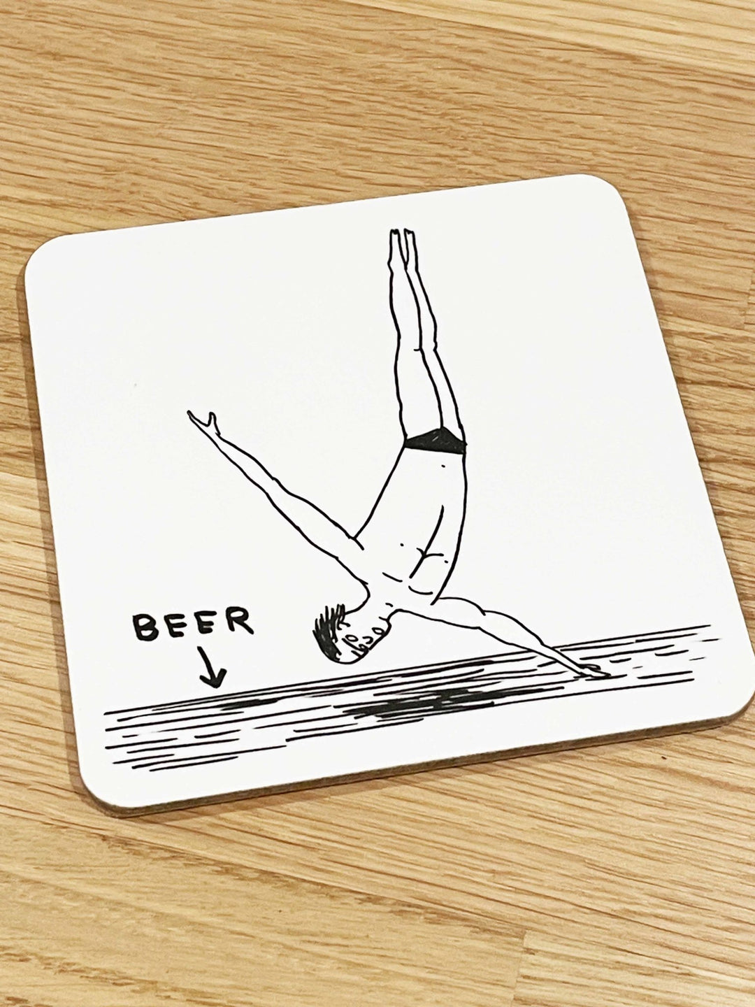 Humorous Gift Brainbox Candy Coaster - Beer Comedy Card Company