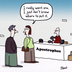 Humorous card by Loose parts - Apostrophes – Comedy Card Company