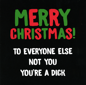 RUDE Christmas Cards - Comedy Card Company