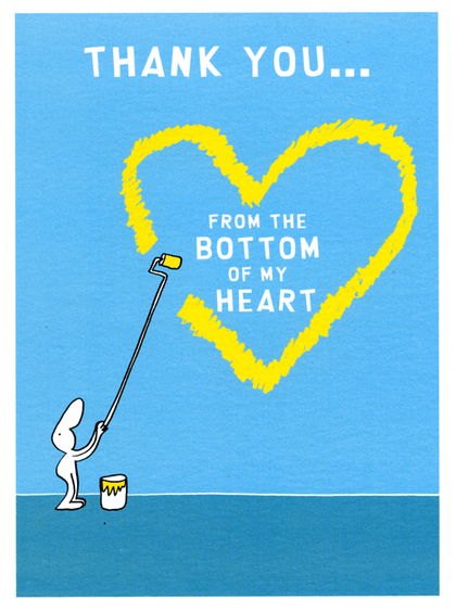 Harold's Planet card - Thank you from bottom of heart – Comedy Card Company