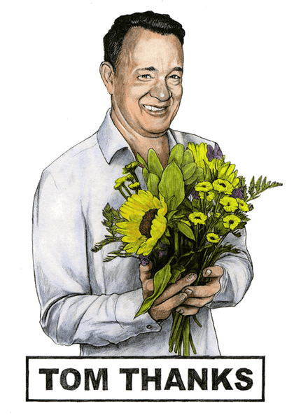 Funny Thank You card - Tom Thanks – Comedy Card Company